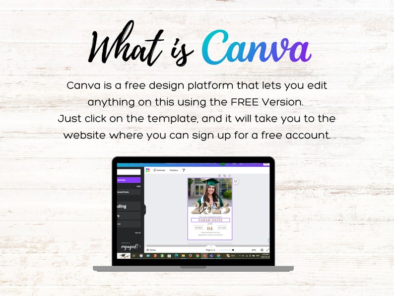 Graduation Announcement 2026 Template, Modern Graduation Invitation ...