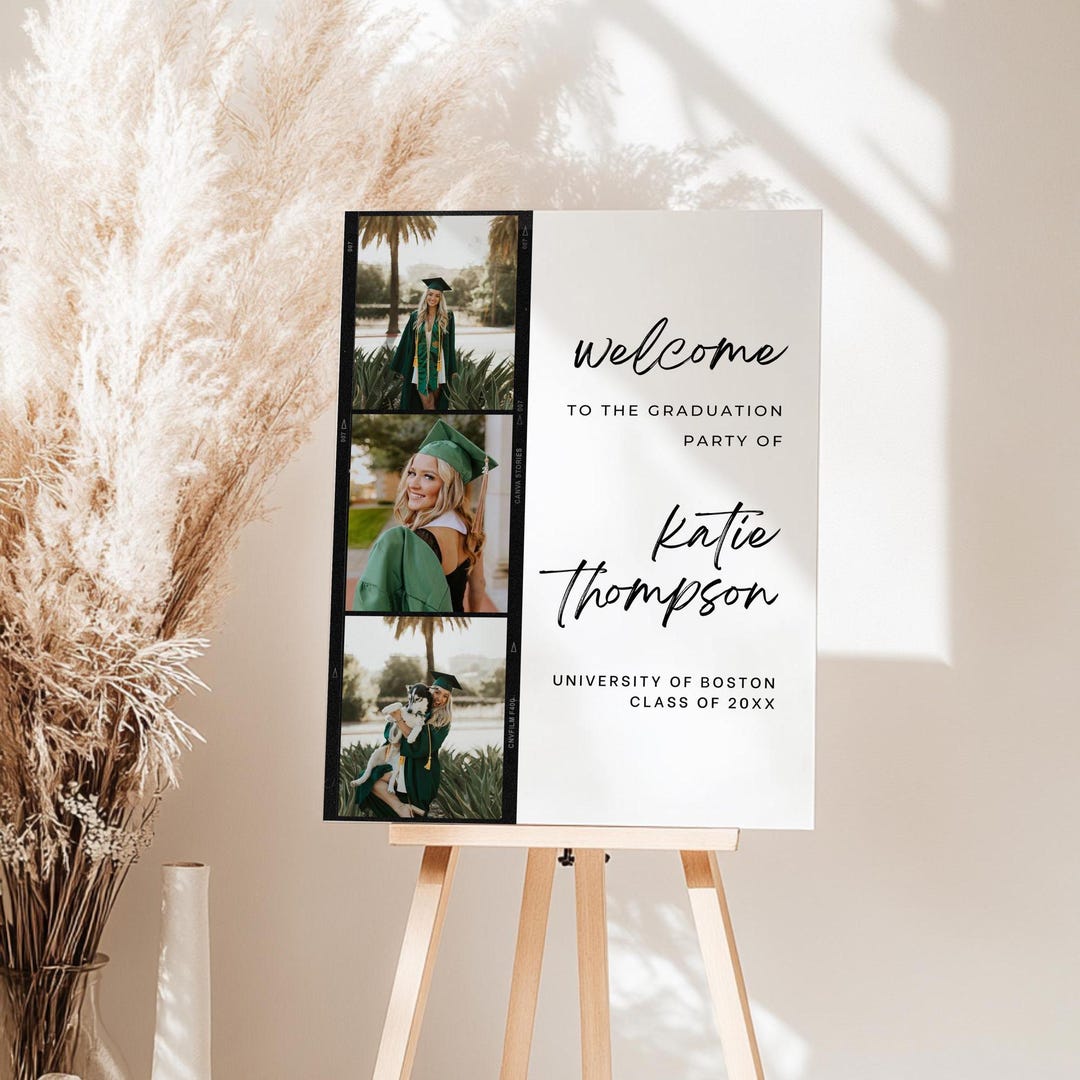 Graduation Party, Grad Party Sign, Graduation Decorations, Modern ...