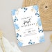 Butterfly Birthday Invitation, Blue Butterfly, Surprise Birthday Party ...