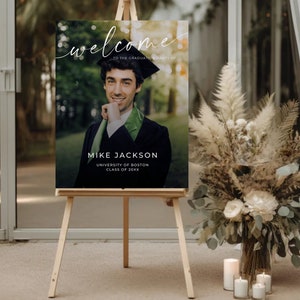 College Graduation Sign, Graduation Banner, Grad Party Sign, Graduation ...