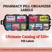 Pharmacy Pill Box Labels, Pill Labels, Pill Box, Pill Organizer, Pill ...