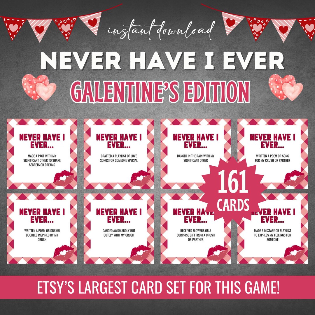 Never Have I Ever Galentines Game, Valentines Games, Valentines Day ...
