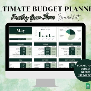 Ultimate Budgeting Spreadsheet, Debt Payoff Tracker, Budget Planner ...