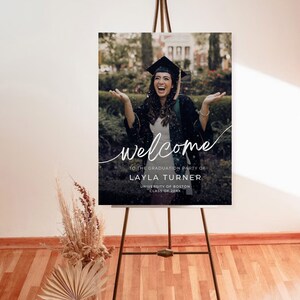 Modern Grad Sign, Graduation Sign, Grad Party Decorations, Graduation ...