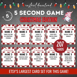 5 Second Game, Christmas Game, Christmas Adult Games, Christmas Party ...