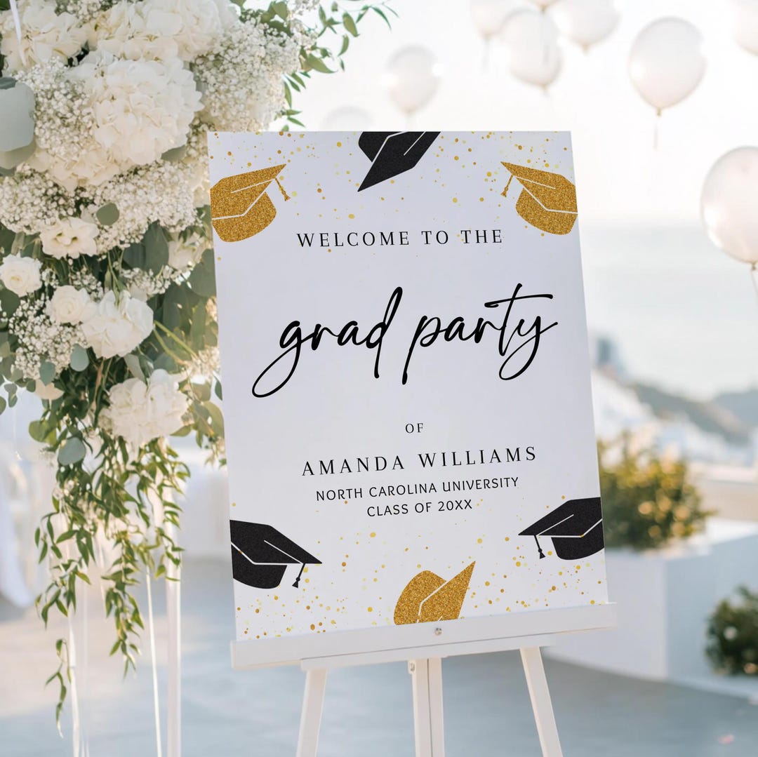 Modern Grad Sign, Graduation Decorations 2025, Grad Sign, Graduation ...