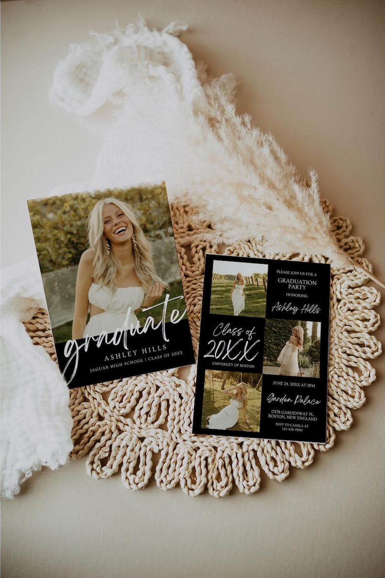 Modern Graduation Invitation 2026, College Graduation, Graduation ...