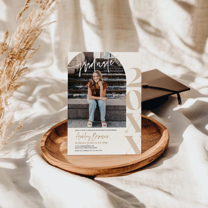 Grad Announcement Card, Grad Invite 2026, Graduation Invitation ...