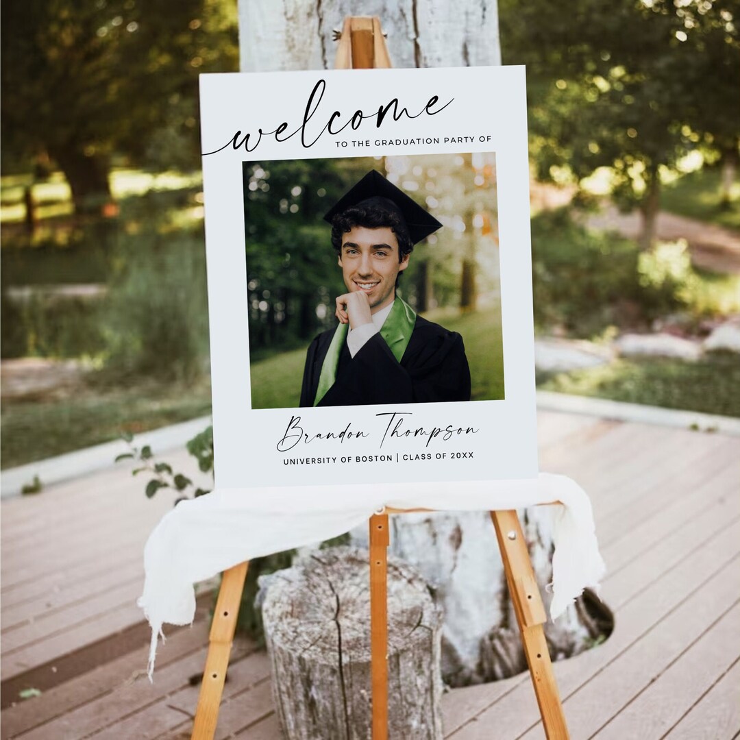 College Graduation Sign, Grad Party Decorations, Graduation Banner ...