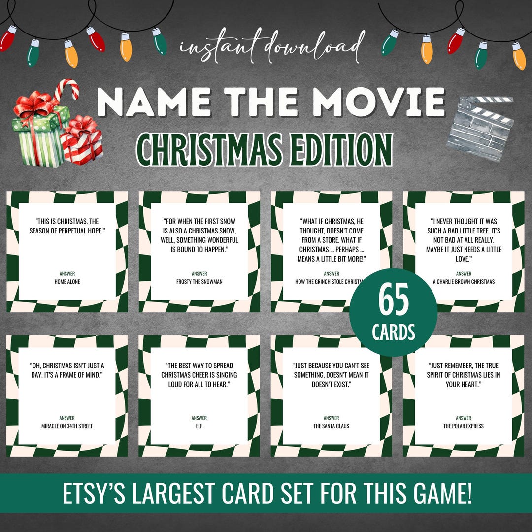 Christmas Party Games, Name the Movie, Christmas Movie Trivia ...