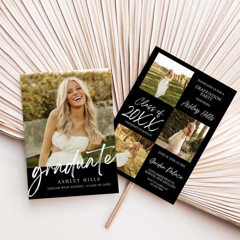 Modern Graduation Invitation 2026, College Graduation, Graduation ...