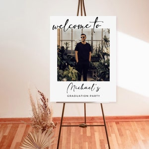 Modern Senior Grad Sign, High School Graduation, Grad Party Decor, Grad ...