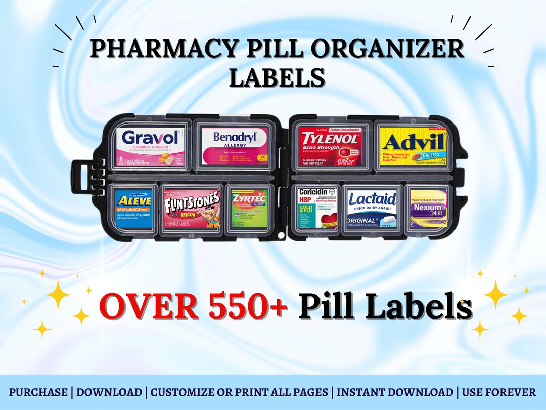 Pocket Pharmacy, Pharmacy Labels, Pill Case, Pill Organizer, Pill Box ...