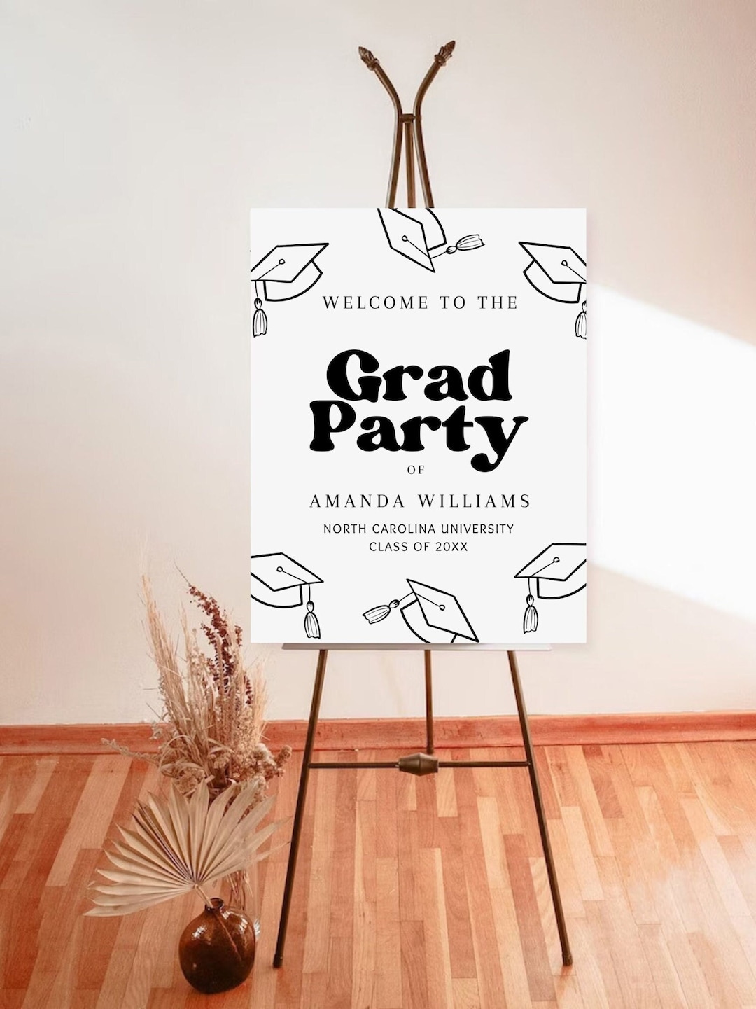 Retro Graduation Sign, Graduation Yard Sign, Retro Grad Sign, Grad ...