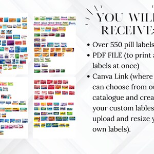 Pill Box, Pill Organizer, Pill Case Labels, Pharmacy Pill Organizer ...