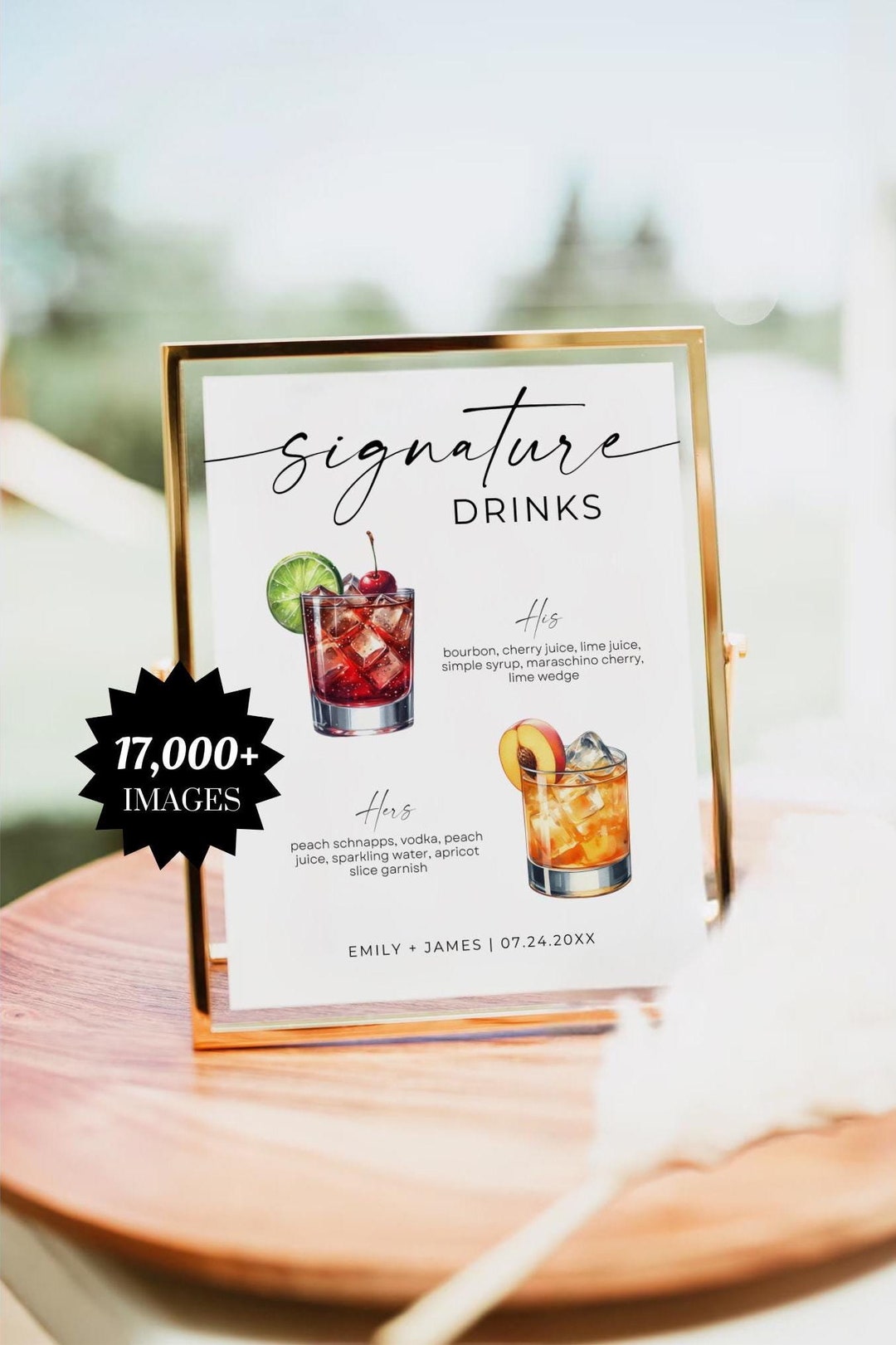 Signature Drink Sign, Cocktail Menu, Signature Cocktail Sign, Bar Menu ...