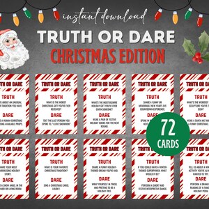 Truth or Dare Christmas Edition, Christmas Games, Christmas Party Games ...