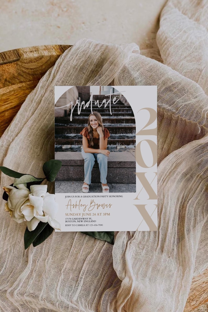 Grad Announcement Card, Grad Invite 2026, Graduation Invitation ...