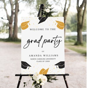 Modern Grad Sign, Graduation Decorations 2025, Grad Sign, Graduation ...