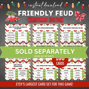 Christmas Game, Name the Movie Game, Christmas Trivia Cards, Christmas ...