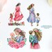 Watercolor Mother and Baby Clipart Set, 4 Png, Mother's Day Clipart ...