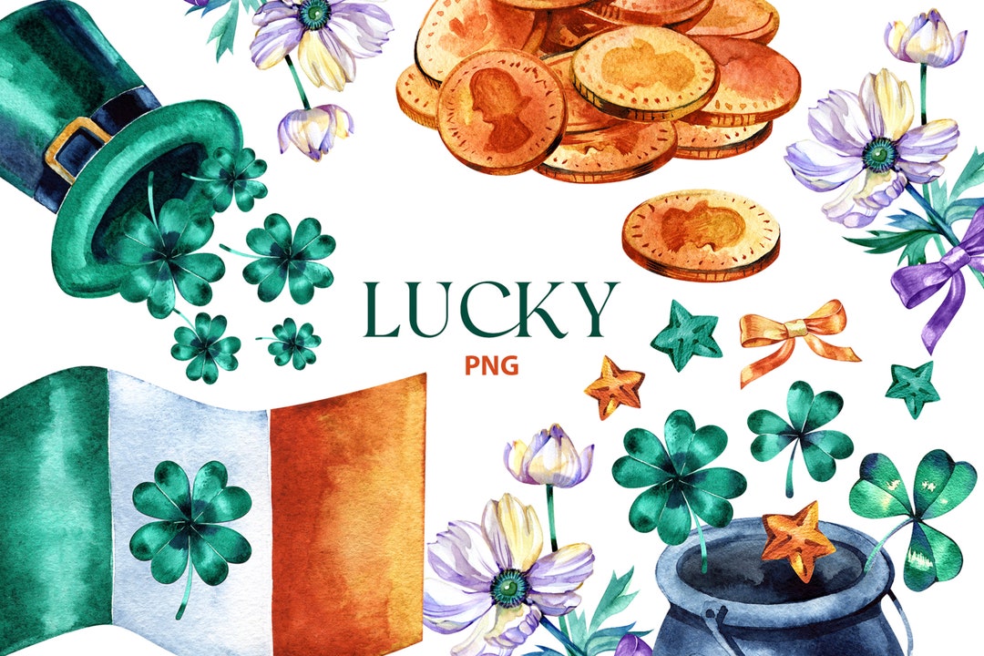 Watercolor Clover Clipart 5 Png, St.patrick's Day Clipart, Spring Png ...