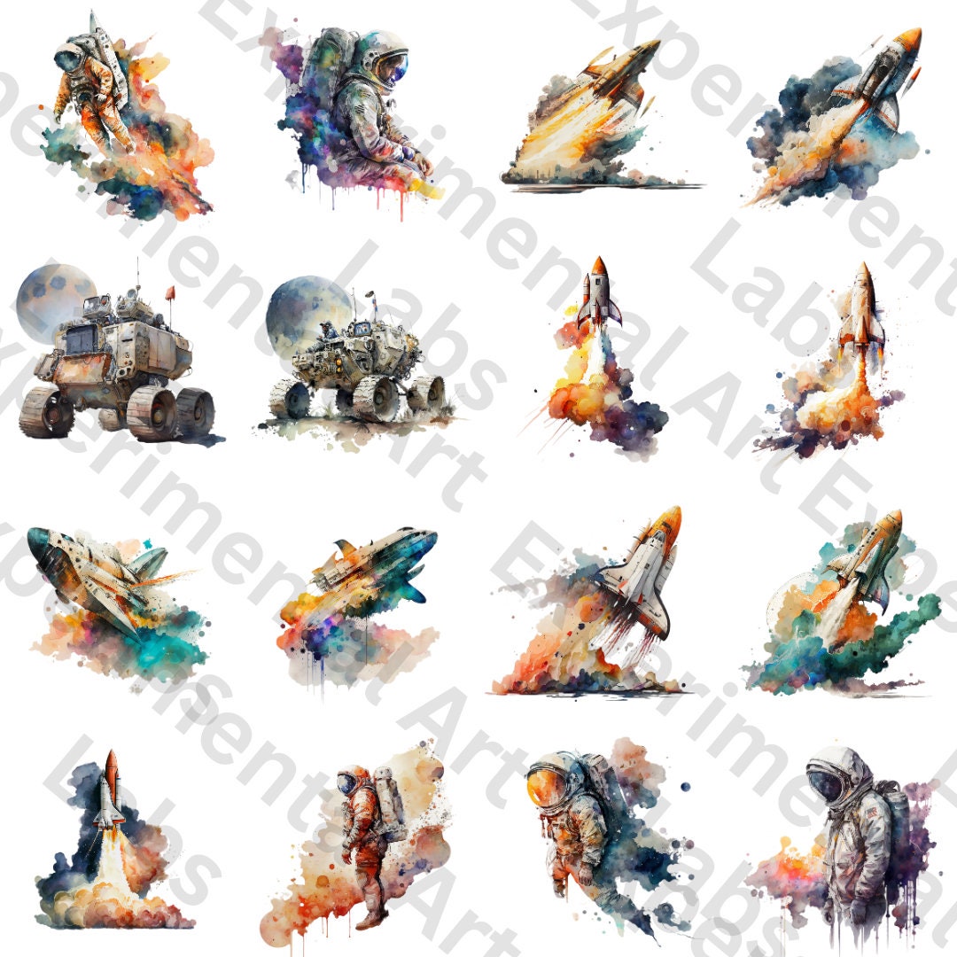 Space Clipart Astronaut Clipart Spaceship Clipart Space Rocket Clipart ...