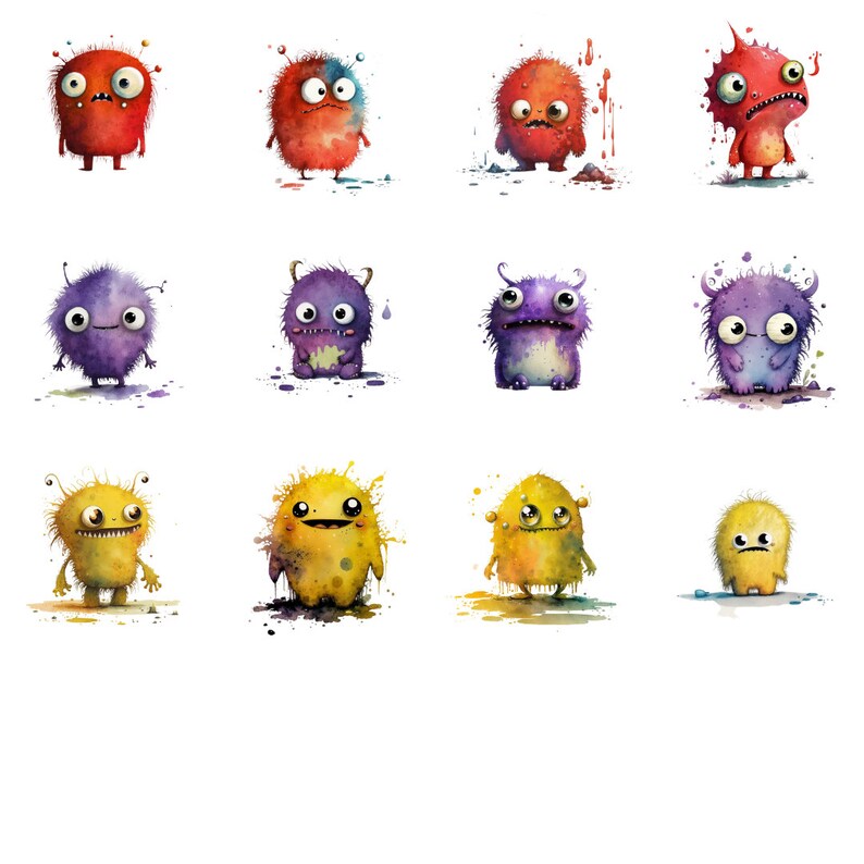 Cute Little Monster Clipart Adorable Little Pet for Children for ...