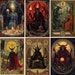 Fantasy Evil Magical Tarot Cards Depicting Mythical and Enchanted ...