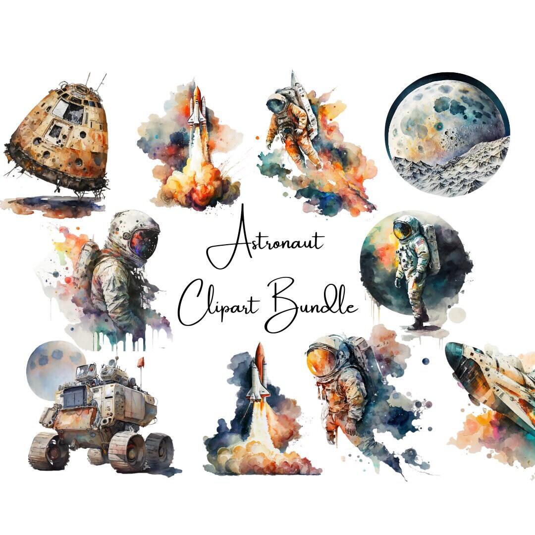 Space Clipart Astronaut Clipart Spaceship Clipart Space Rocket Clipart ...