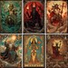 Fantasy Evil Magical Tarot Cards Depicting Mythical and Enchanted ...
