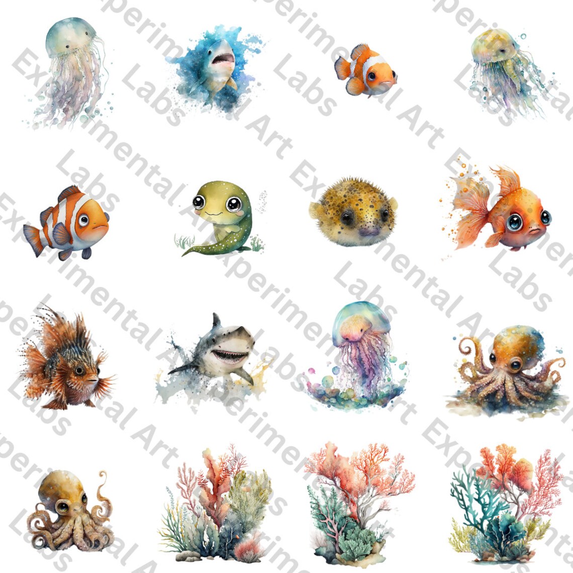 Baby Fish Clipart Ocean Clipart Cute Fish Clipart Pet Clipart Animal ...