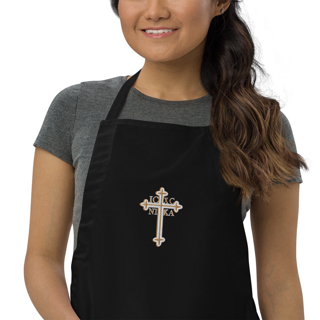 IC XC NIKA Jesus Christ Conqueror Orthodox Christian Embroidered Apron ...