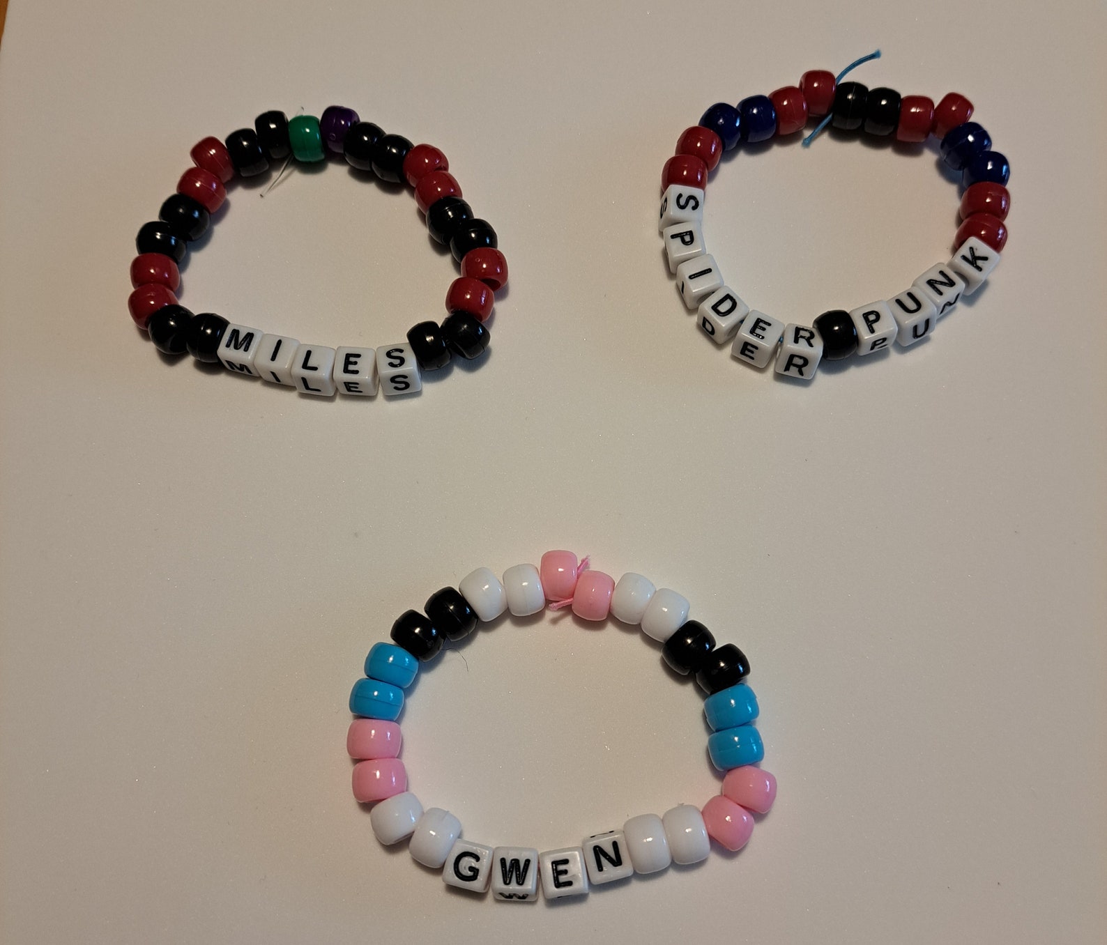Spider Verse Character Single Kandi Bracelet - Etsy
