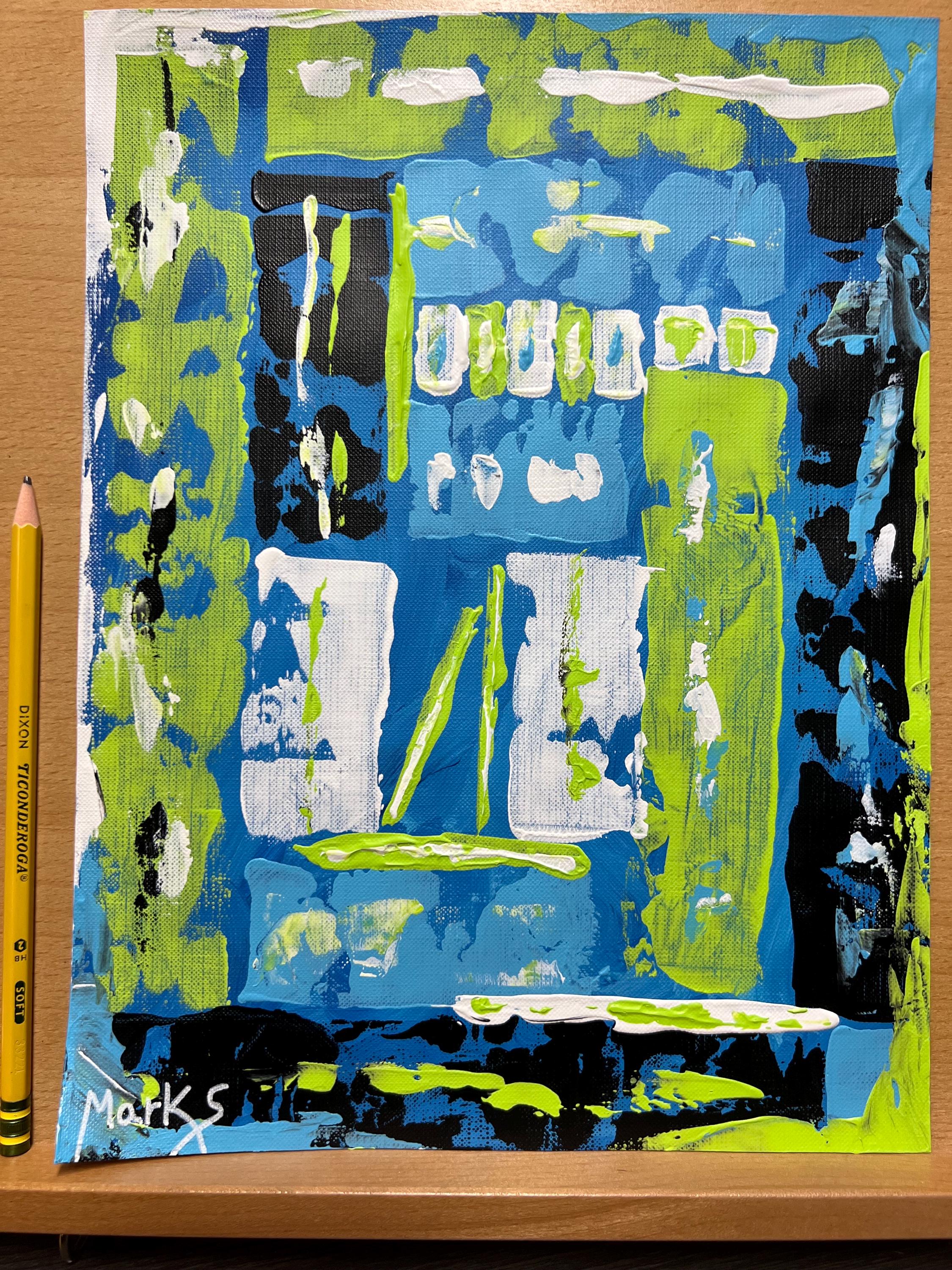 Acrylic Abstract Painting on Paper - Etsy