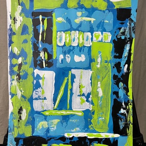 Acrylic Abstract Painting on Paper - Etsy