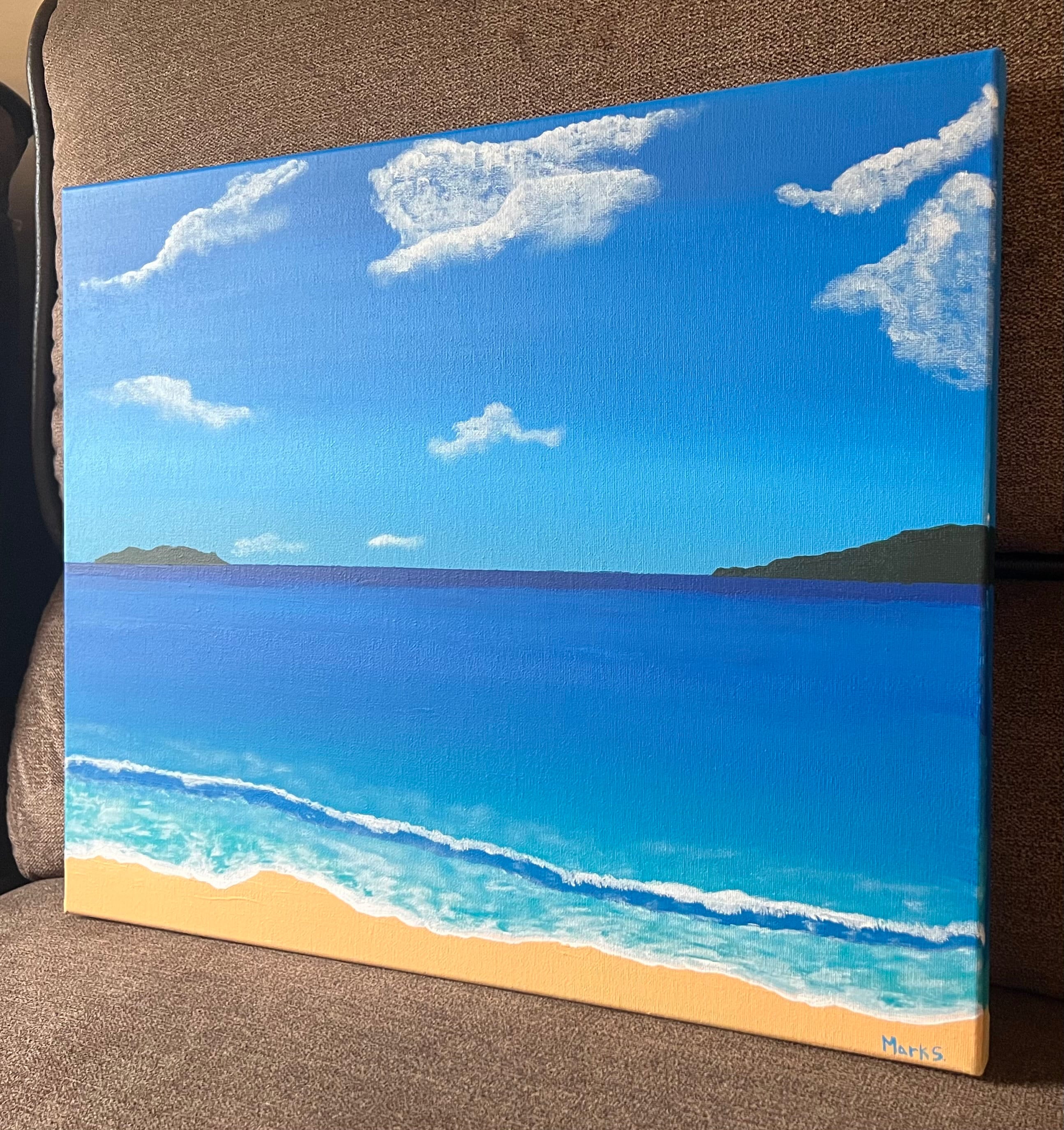 Acrylic Beach Painting - Etsy