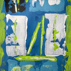 Acrylic Abstract Painting on Paper - Etsy