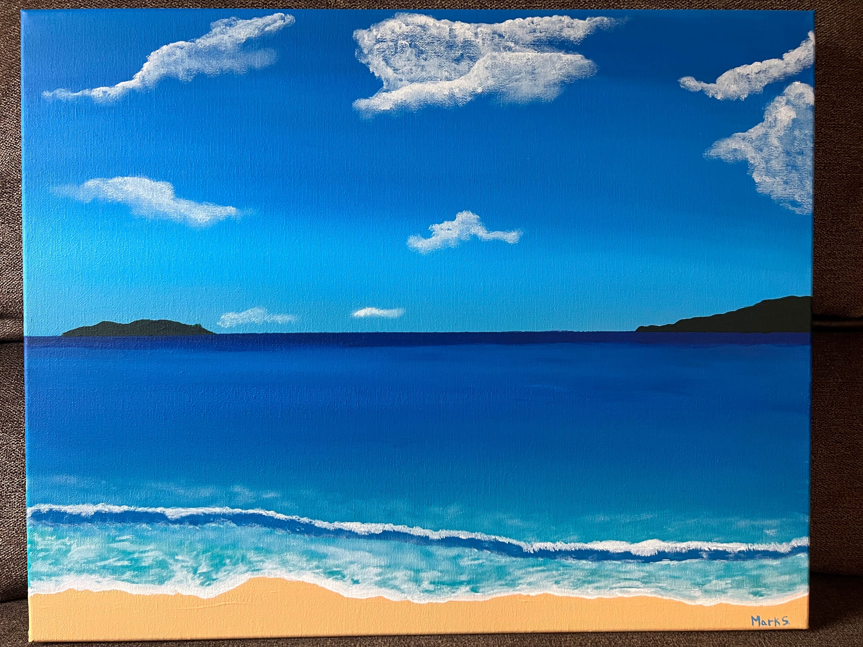 Acrylic Beach Painting - Etsy
