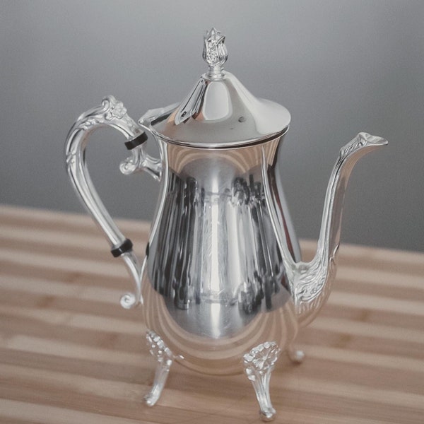 Silver Plated Teapot - Etsy