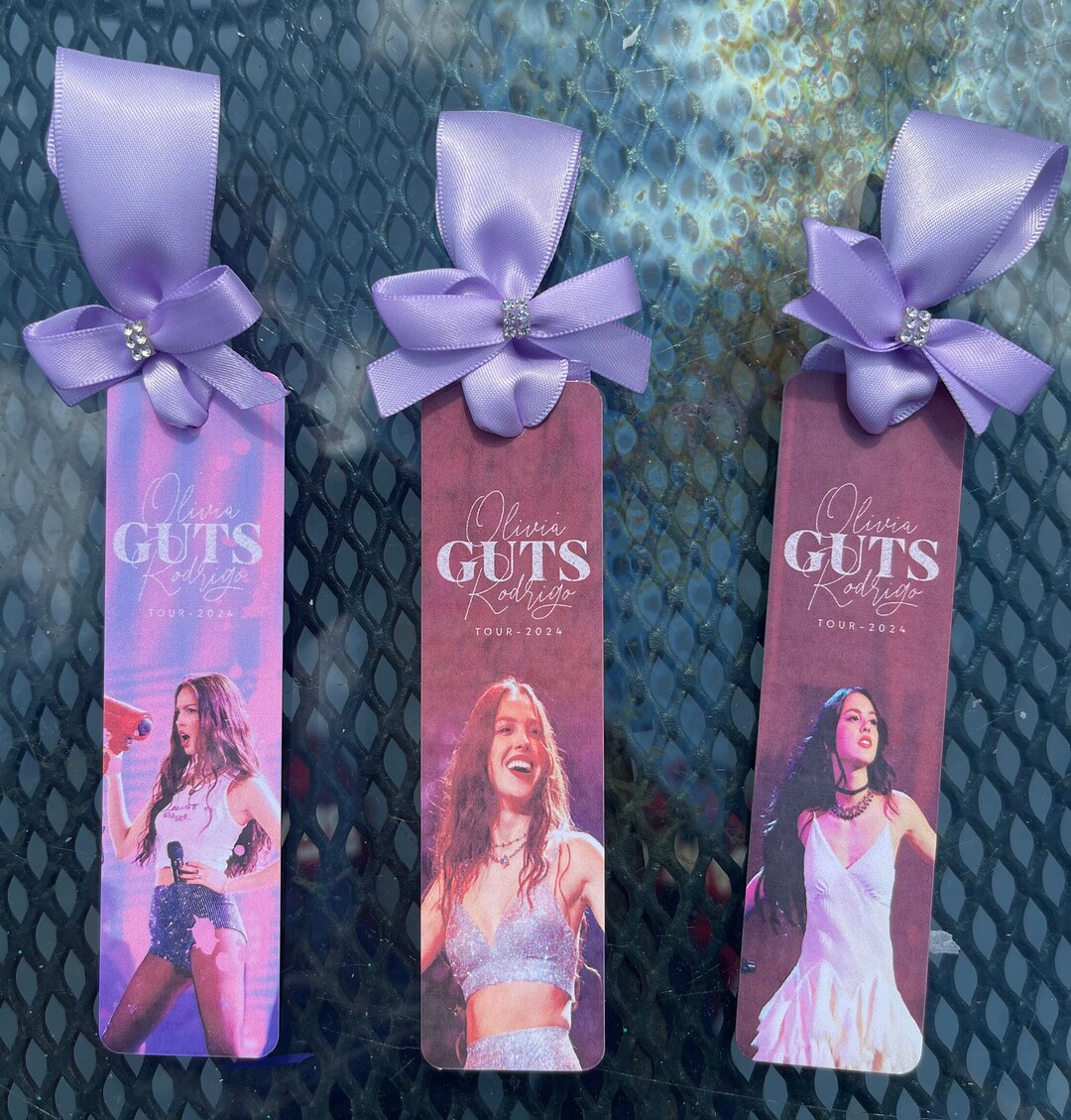 Olivia Rodrigo Bookmarks Inspired in the GUTS Tour 2024. Marked Price ...
