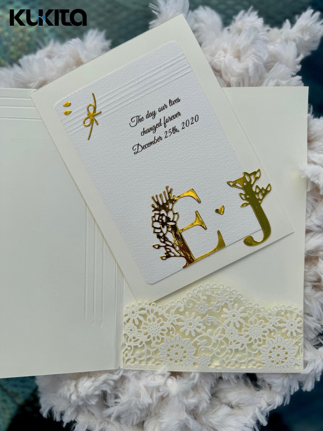 Custom Anniversary Greetings Cards Unique Design for Every Couple Laser ...