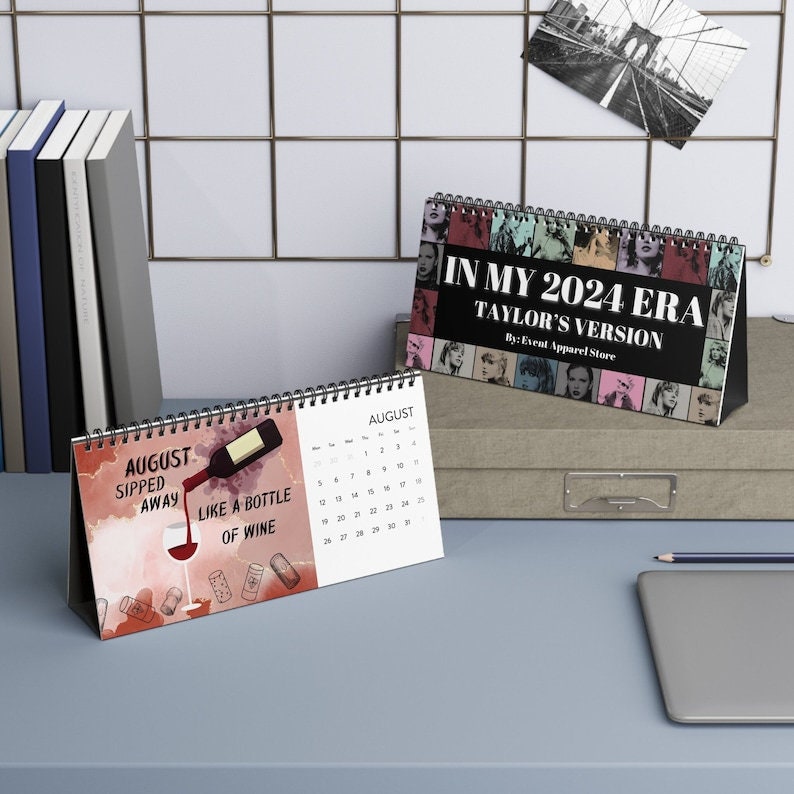 In My 2024 Era Desk Calendar, Black Backing, Taylor Merch, Taylors ...