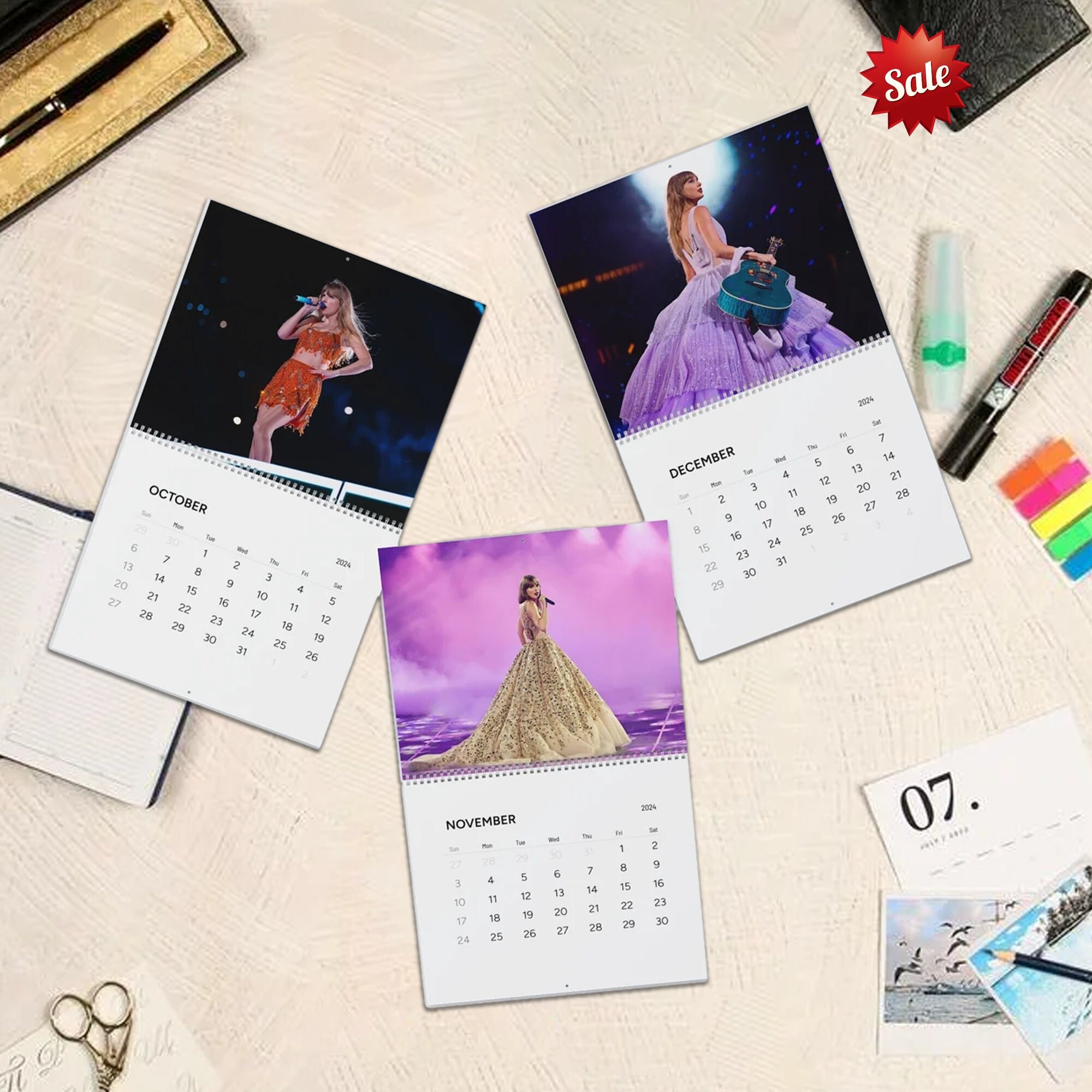 Taylor Eras Tour Calendar 2024, Custom Taylor Version Calendar sold by ...