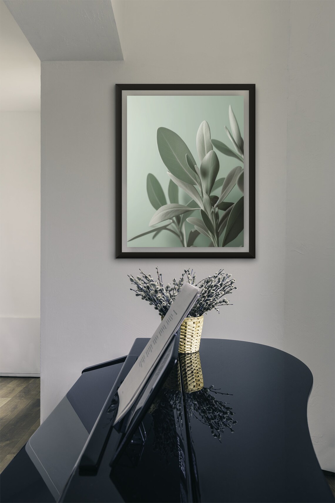 Sage Green Wall Art Digital Download Home Decor Plants Sagen Green ...