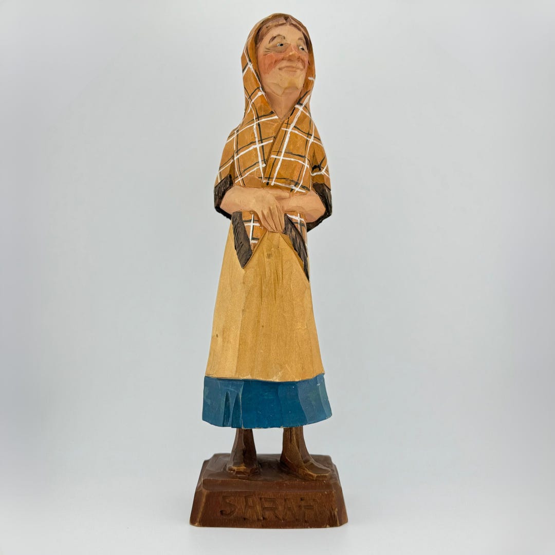 Sarah Wood Carving Sculpture by Hannah - Etsy