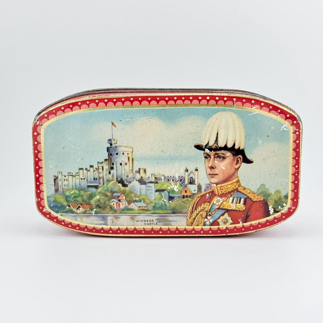 King Edward VIII Coronation Walters Palm Toffee Tin Vintage Windsor ...