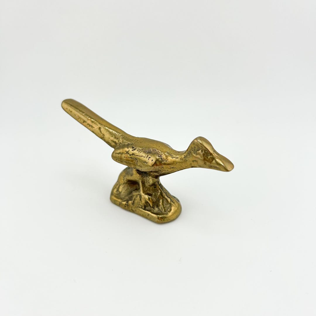 Vintage Brass Roadrunner - Etsy