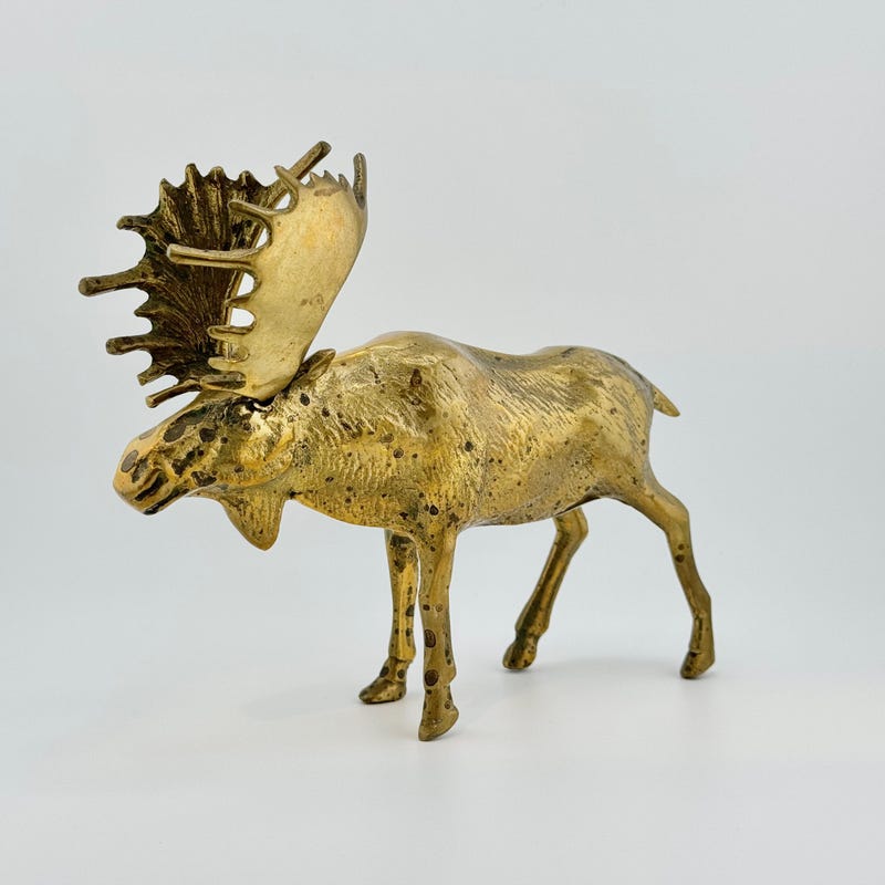 Moose Figurine - Etsy