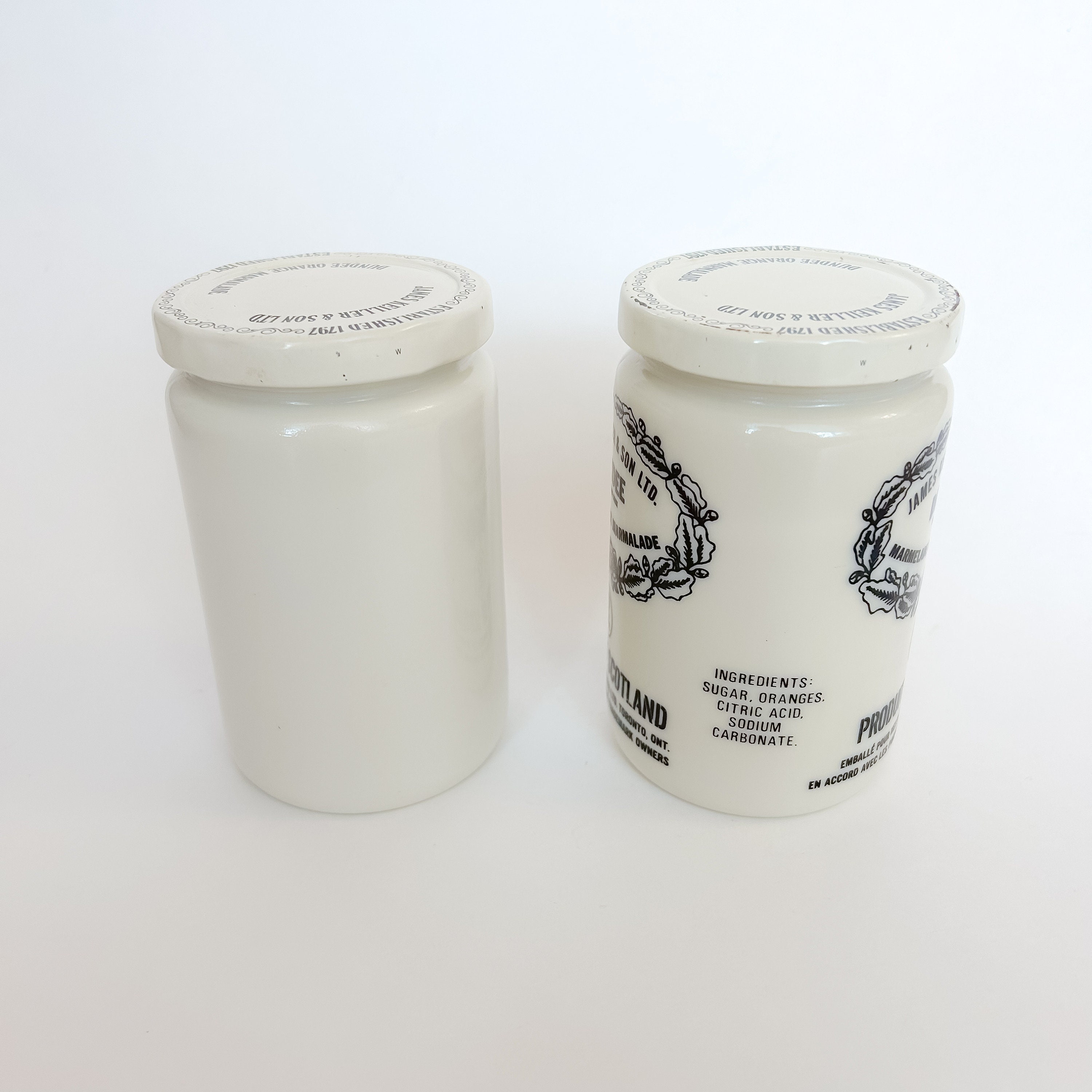 Marmalade Jars With Lids Vintage James Keiller & Son Dundee - Etsy